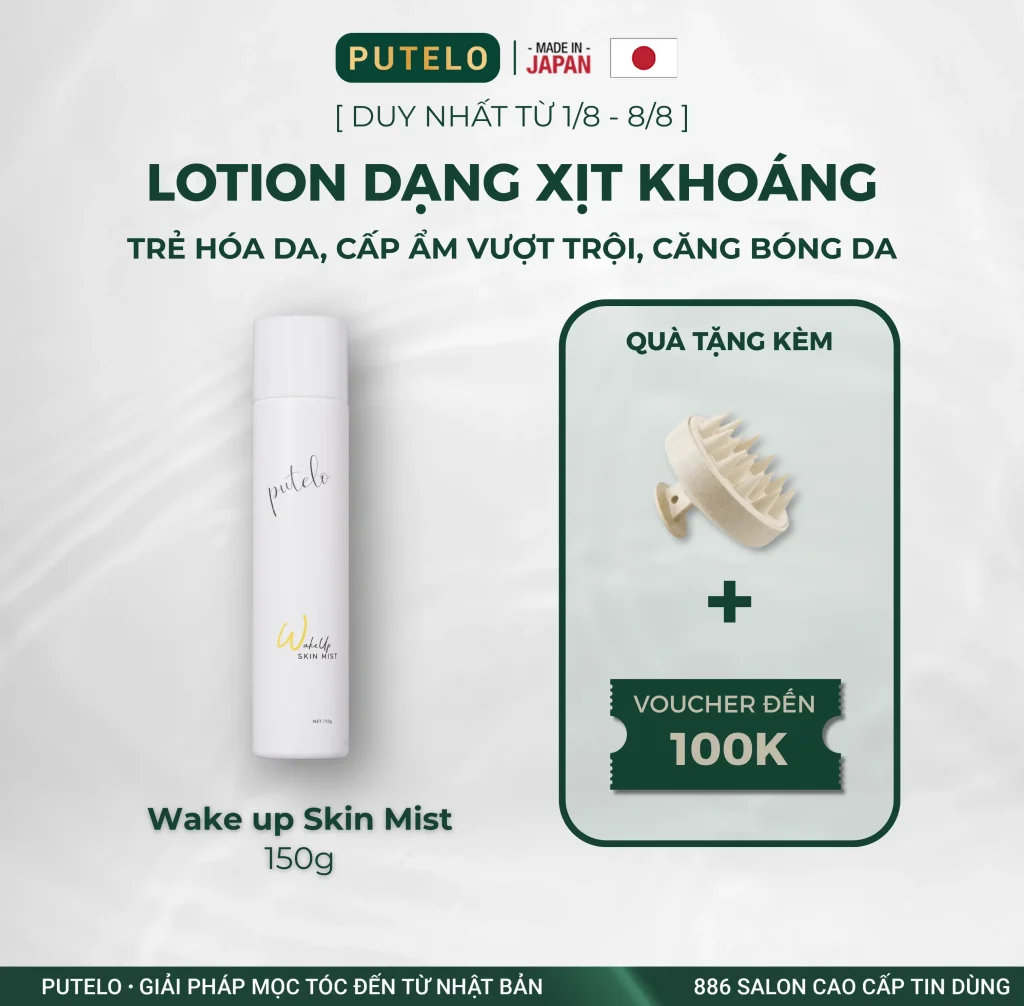 Lotion Dạng Xịt Khoáng Phun Sương Nâng Cơ Trẻ Hóa Da, Cấp ẩm Vượt Trội, Căng Bóng Da Wake Up ...