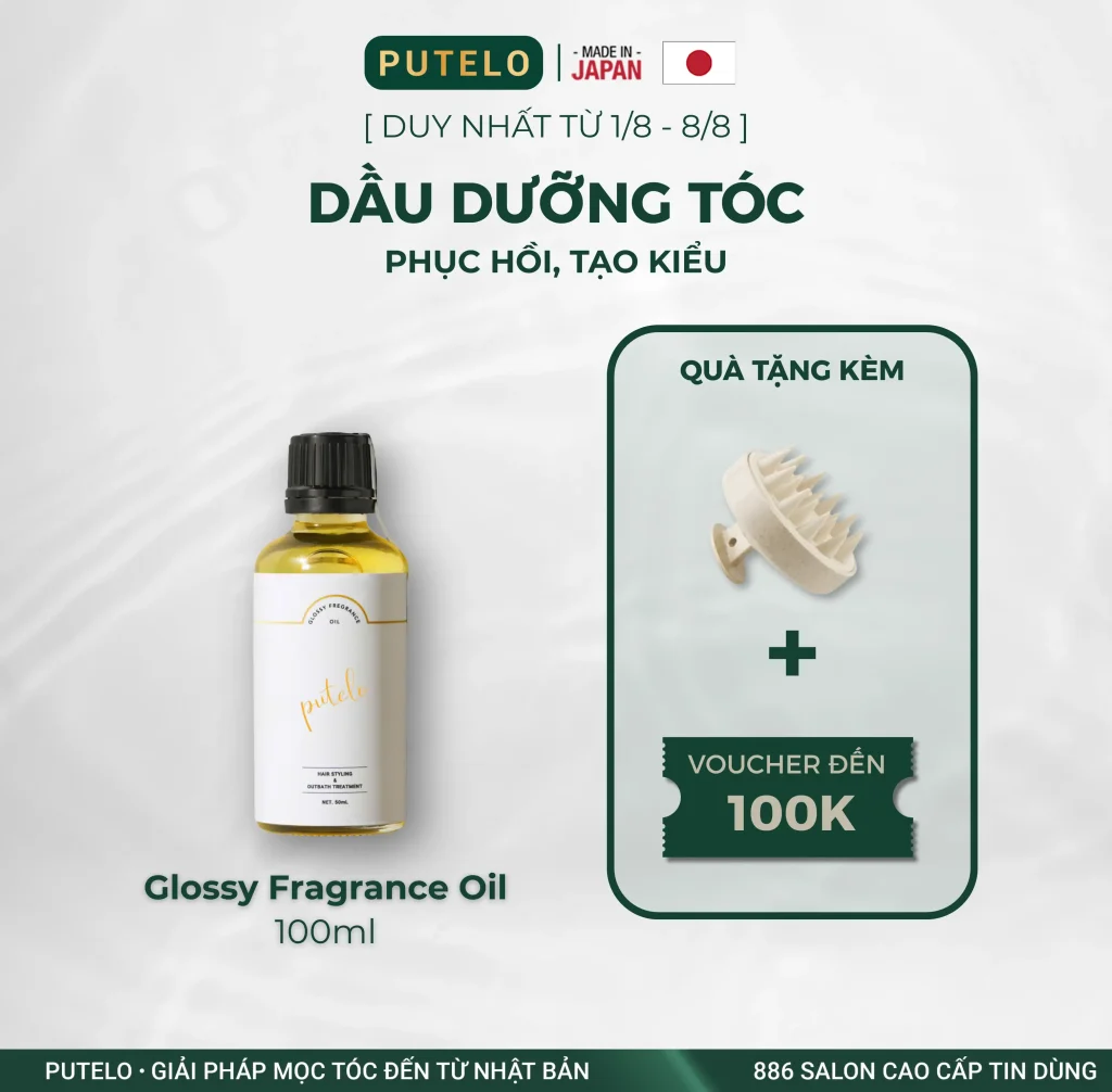 Dầu Dưỡng Tóc, Phục Hồi, Tạo Kiểu Tóc Putelo Glossy Fragrance Oil Từ Nhật Giúp Tóc Mềm Mượt Căng ...
